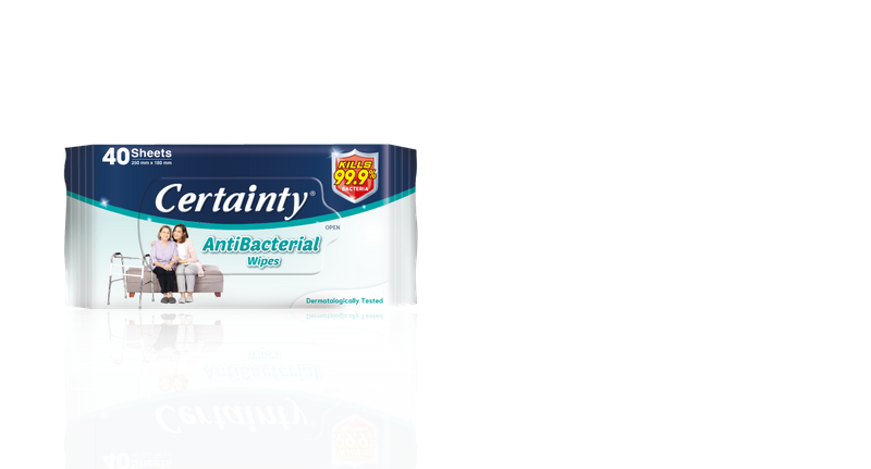 Antibacterial Wipes – Certainty | Disposable Adult Diapers